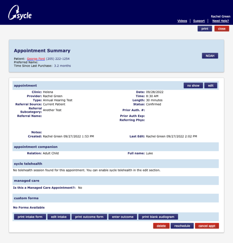 Audiology Practice Management Software | Sycle