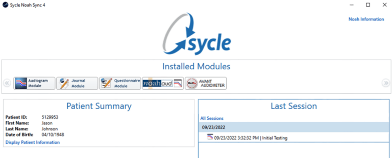 Noah Audiology Software Sync | Sycle